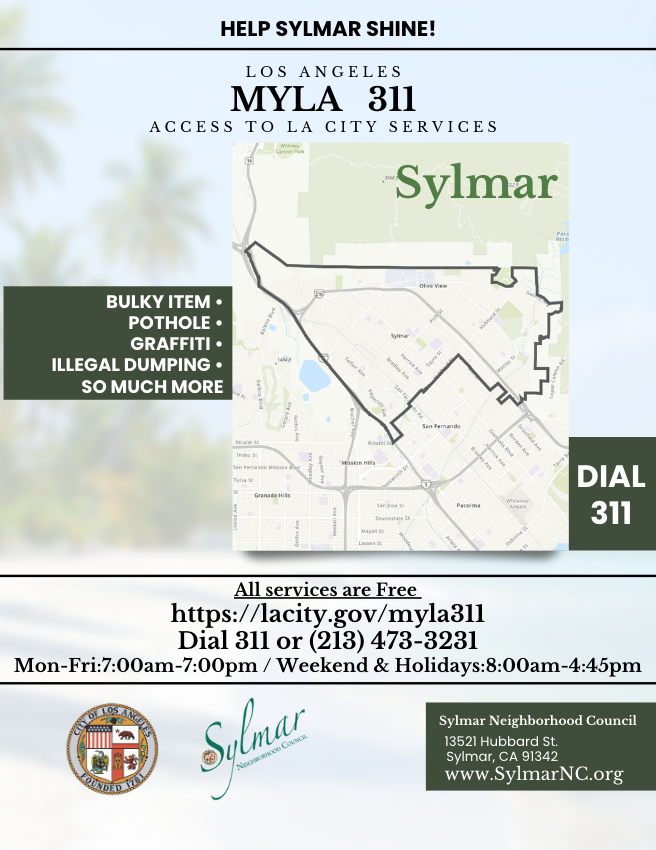 Need Services? • Dial 311 • MYLA311