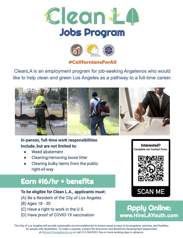 Clean L A Jobs Program Clean L A Jobs Program