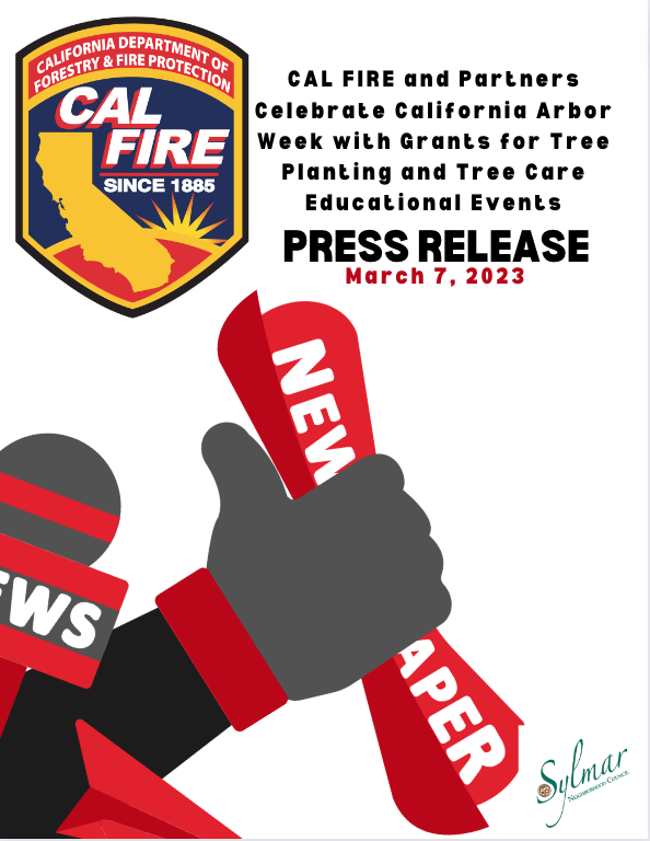 Cal-Fire Press Release March 7th, 2023