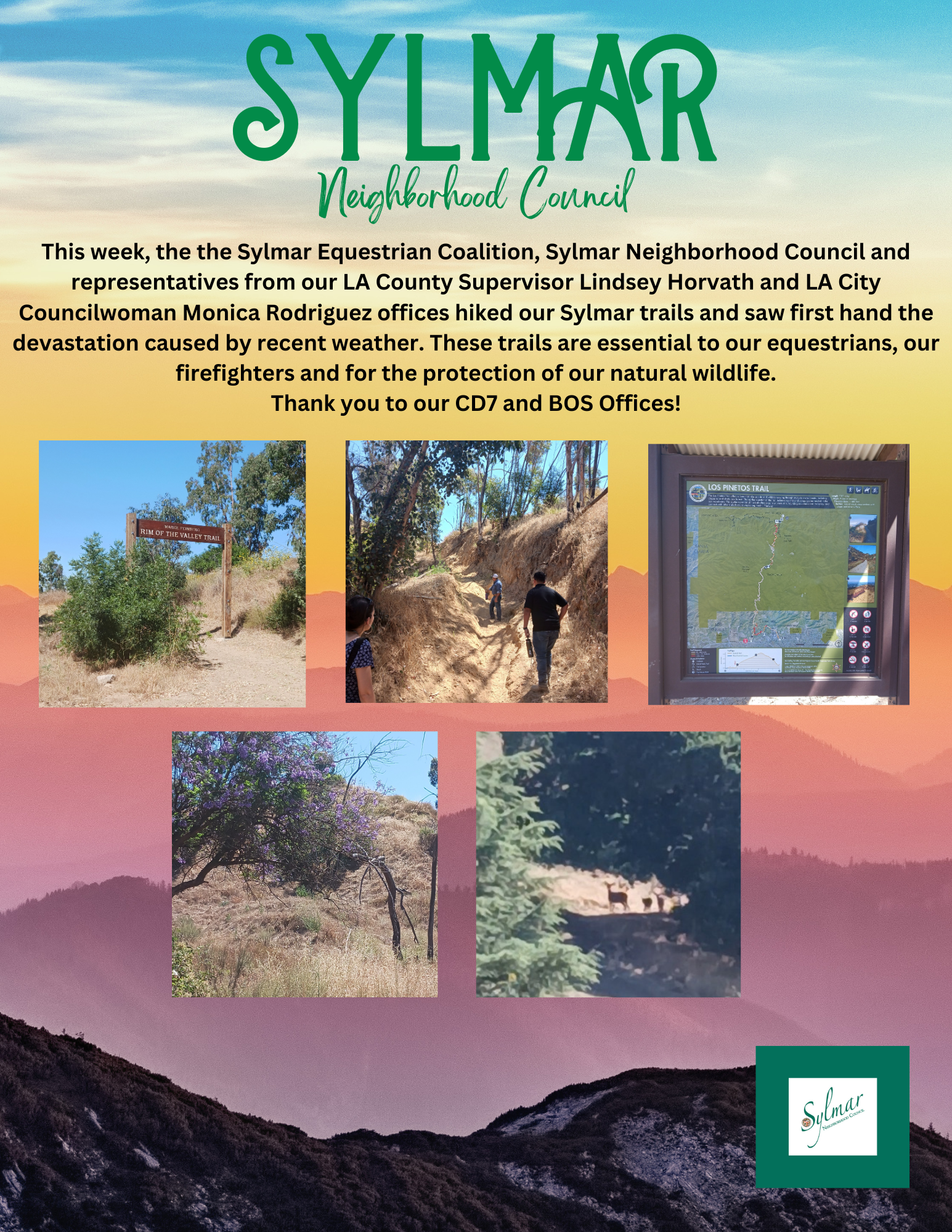 Sylmar Trails in need of repair.