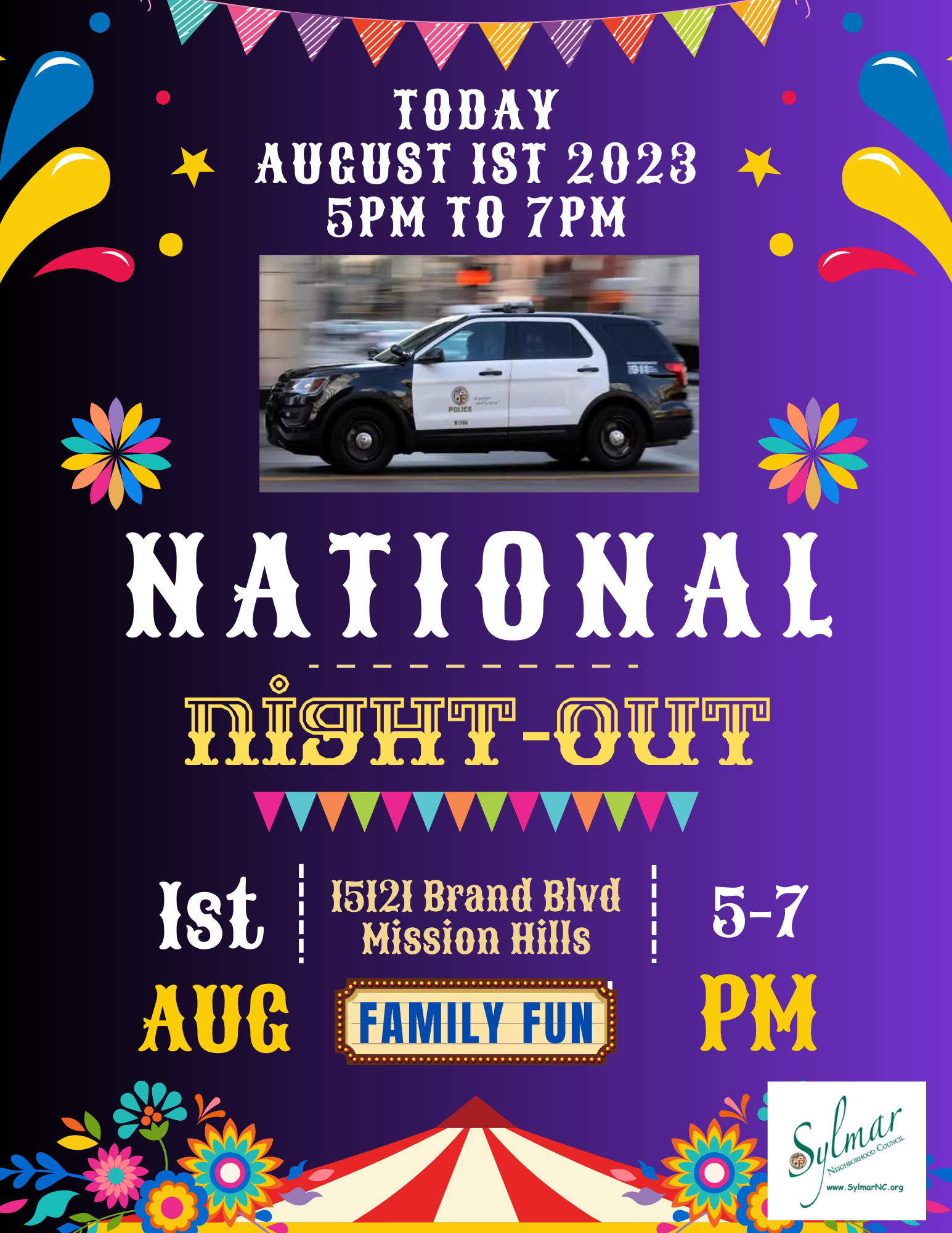 August 1st, 5pm - 7pm • LAPD National Night Out