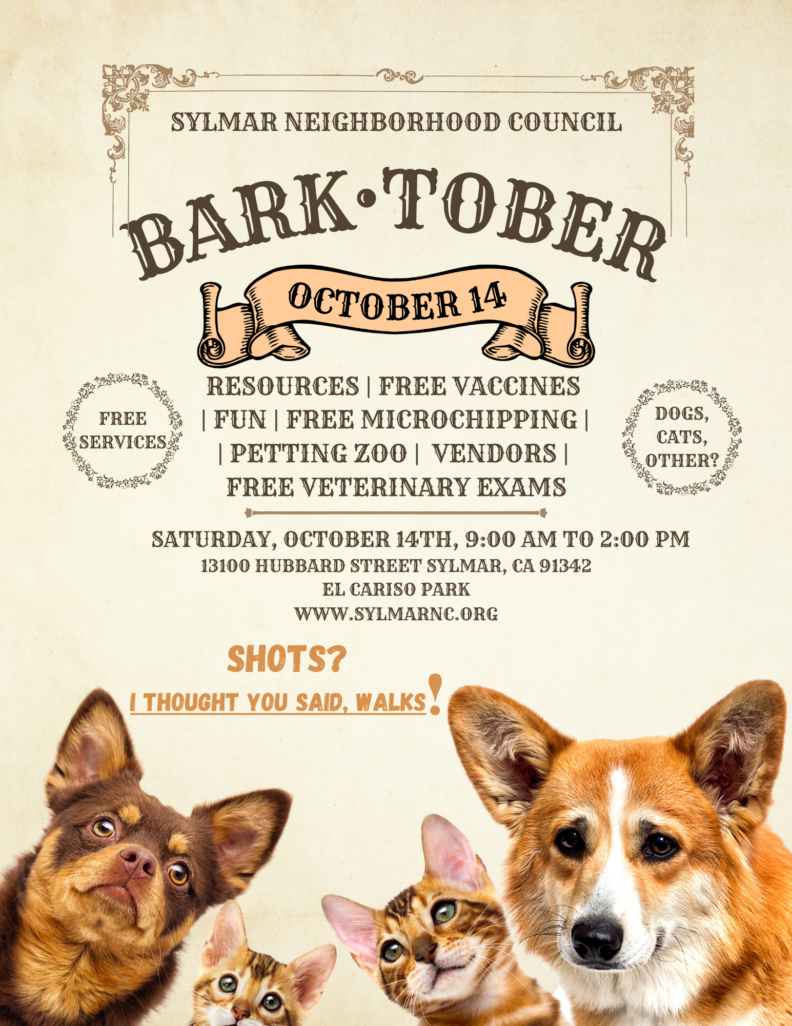 Barkâ€¢Tober - Animal Resource Event October 14th