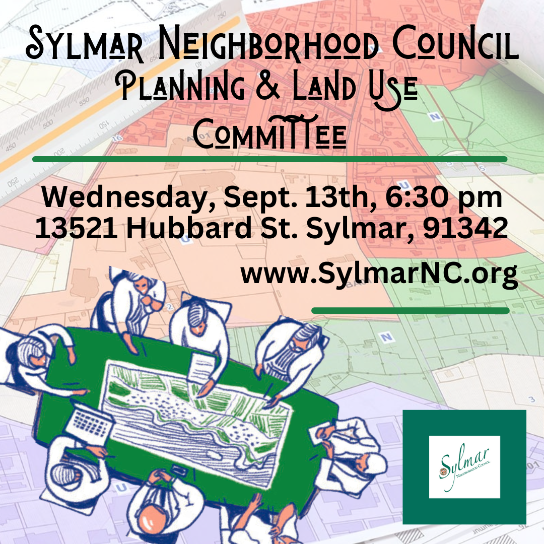 Wednesday, Sept. 13th, 6:30pm • SNC Planning & Land Use Committee