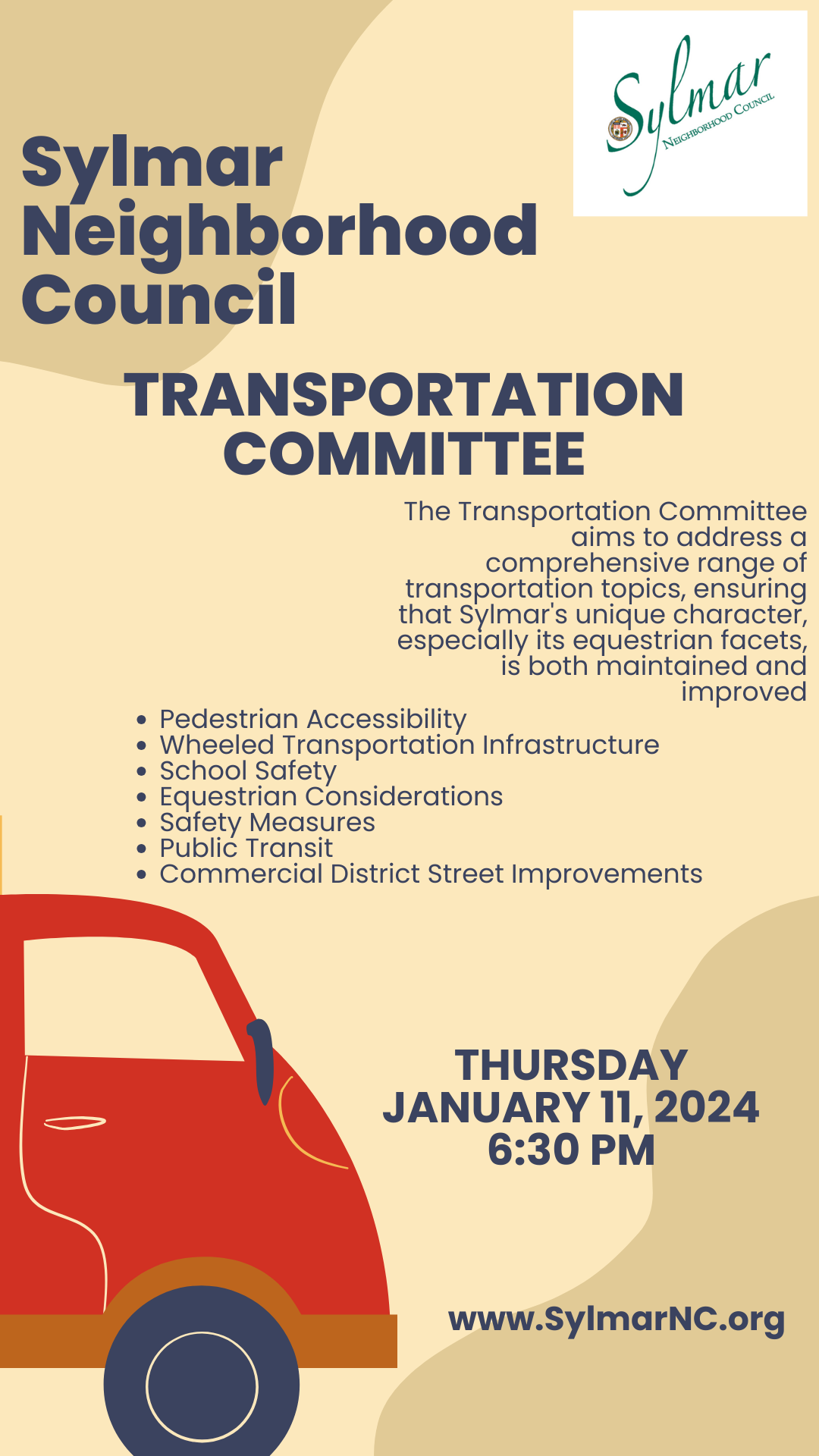 Transportation Committee • Jan. 11th, 2024 / 6:30pm