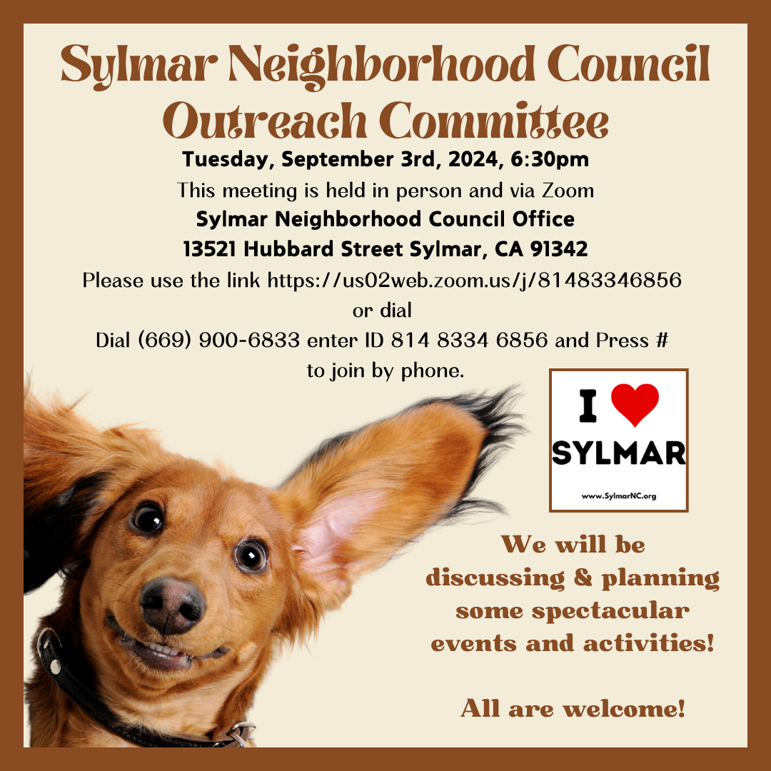 SNC Outreach Committee â€¢ Tuesday, Sept, 3rd, 6:30pm