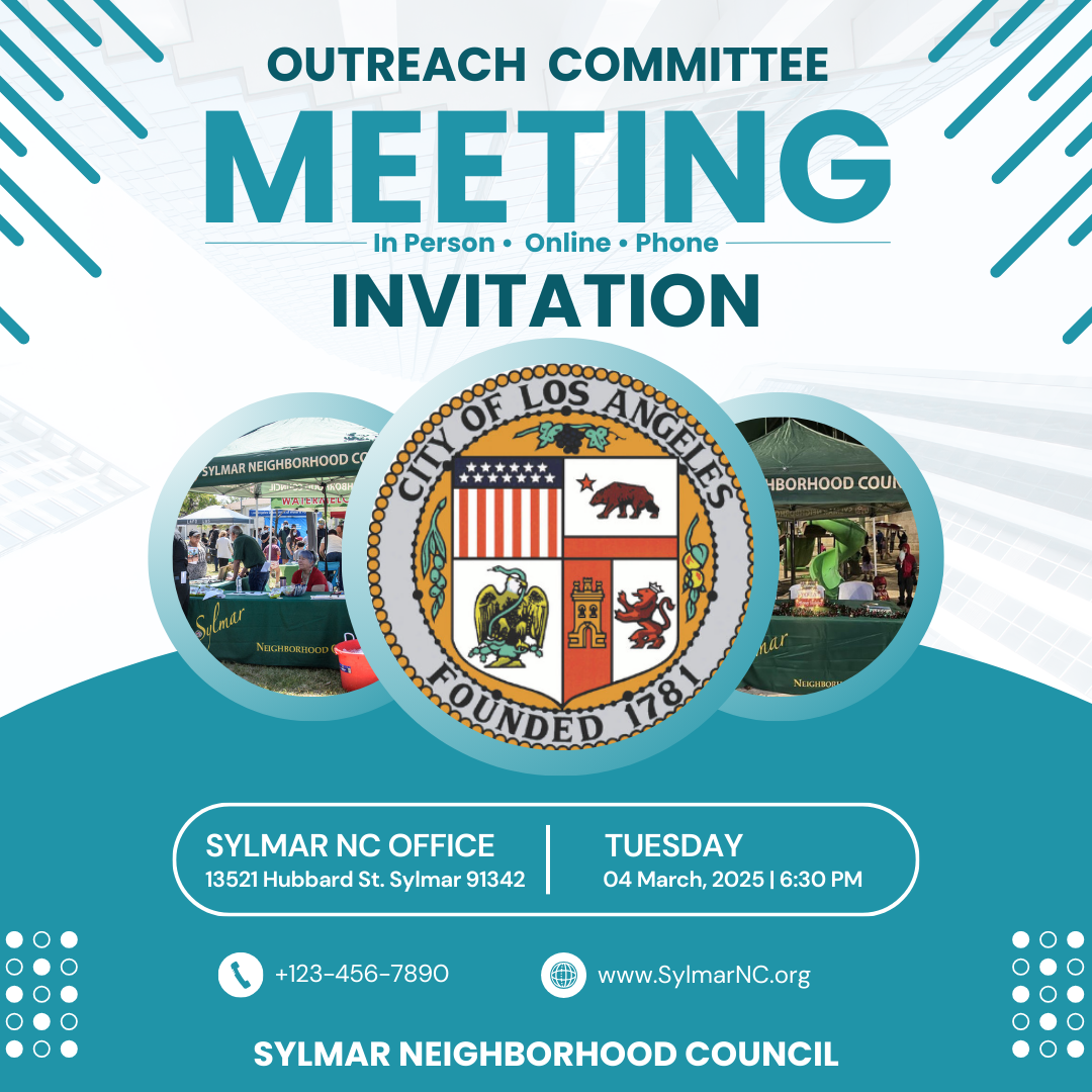 Outreach Committee • March 2025, Tuesday 04, 6:30pm