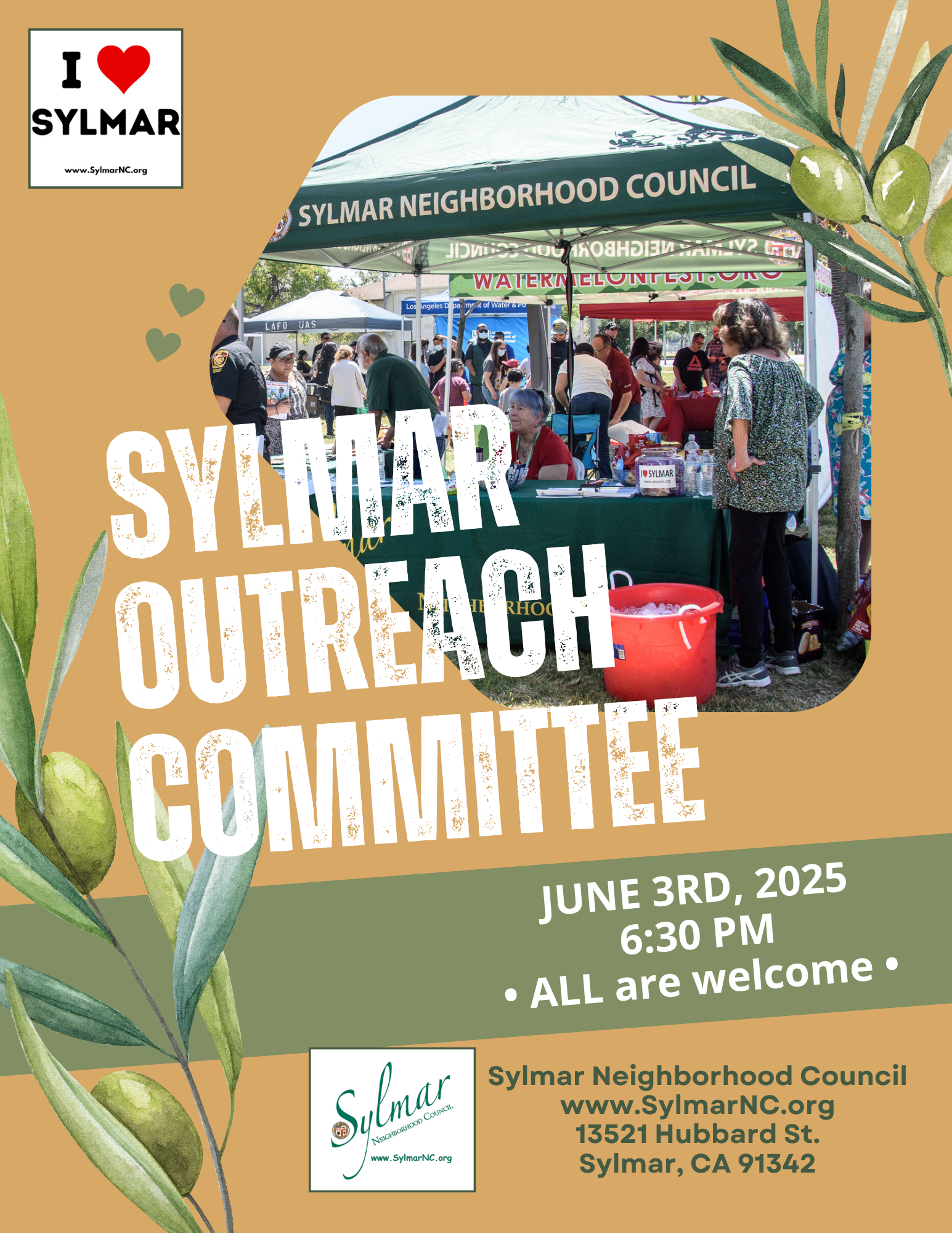 SNC Outreach Committee Meeting â€¢ June 3rd, 6:30pm